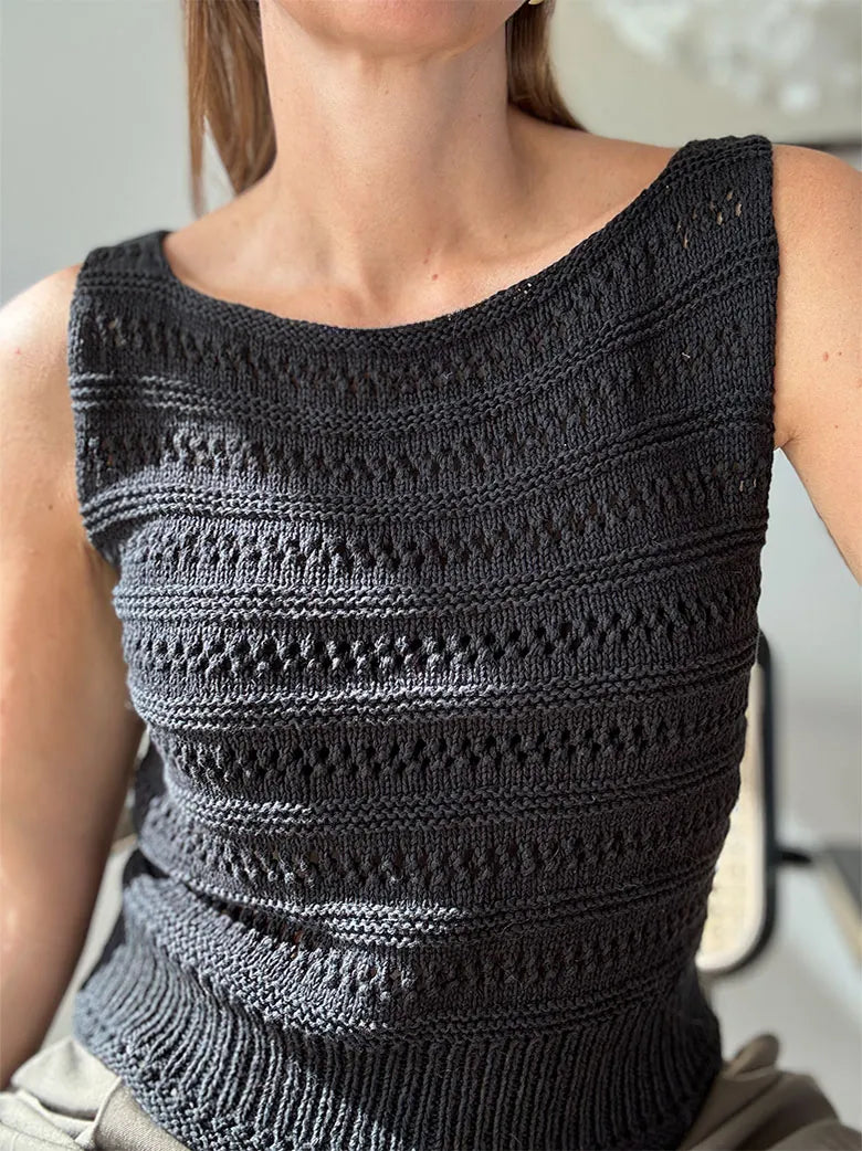 Strickpaket Lacey Loop Top von Otherloops (inkl. Anleitung) aus Palet – Flauschecke